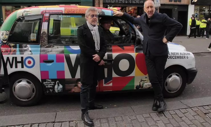 Townshend Daltrey taxi med tillatelse fra Music Walk Of Fame