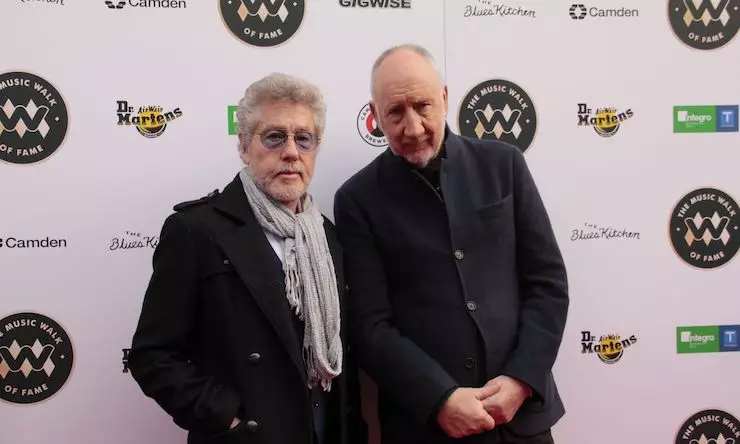 Townshend Daltrey bakgrund med tillstånd från Music Walk Of Fame