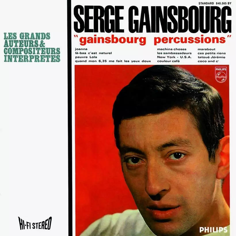 Serge Gainsbourg Percussions ալբոմի շապիկը 820 պայծառություն