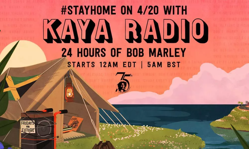 Bob Marley 24-Hora 'KAYA Radio' Live-Stream Lanĉas Por 4/20 11758_1