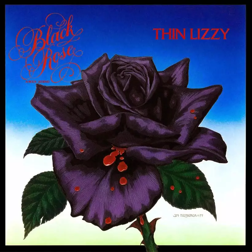 Saothar ealaíne 'Black Rose' Thin Lizzy - Le caoinchead: UMG