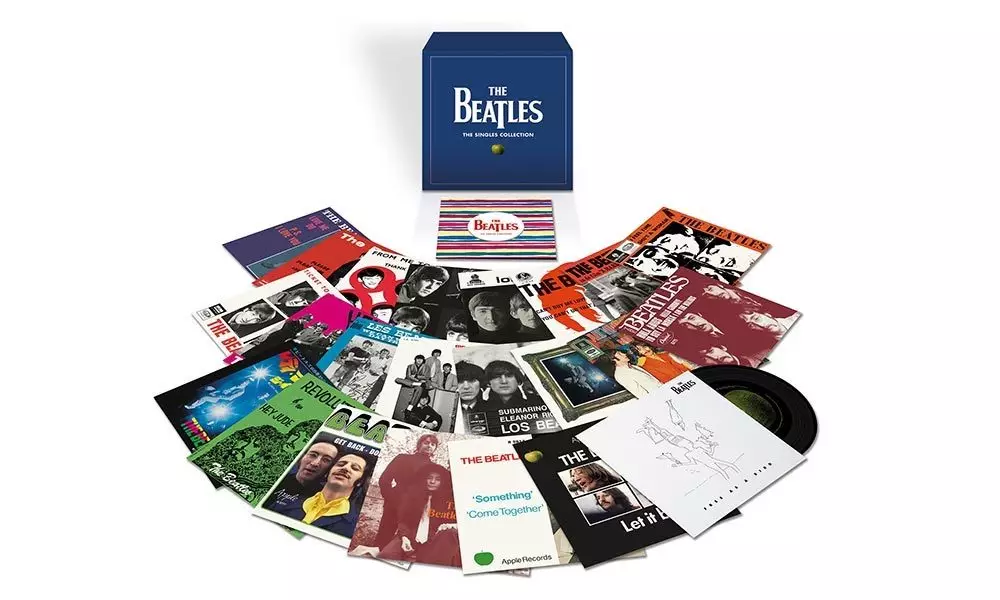 Packshot der Beatles Singles Collection-Box