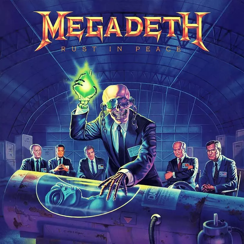 Copertina dell'album "Rust In Peace" dei Megadeth