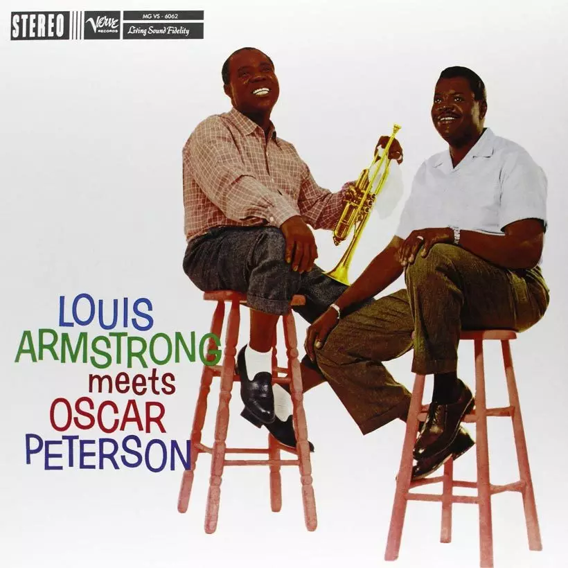 Louis Armstrong conoce a Oscar Peterson portada del álbum web optimisd 820