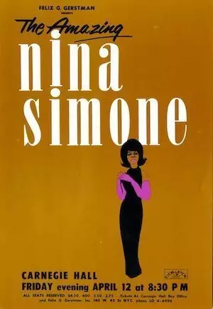 Flyer Nina Simone 1963
