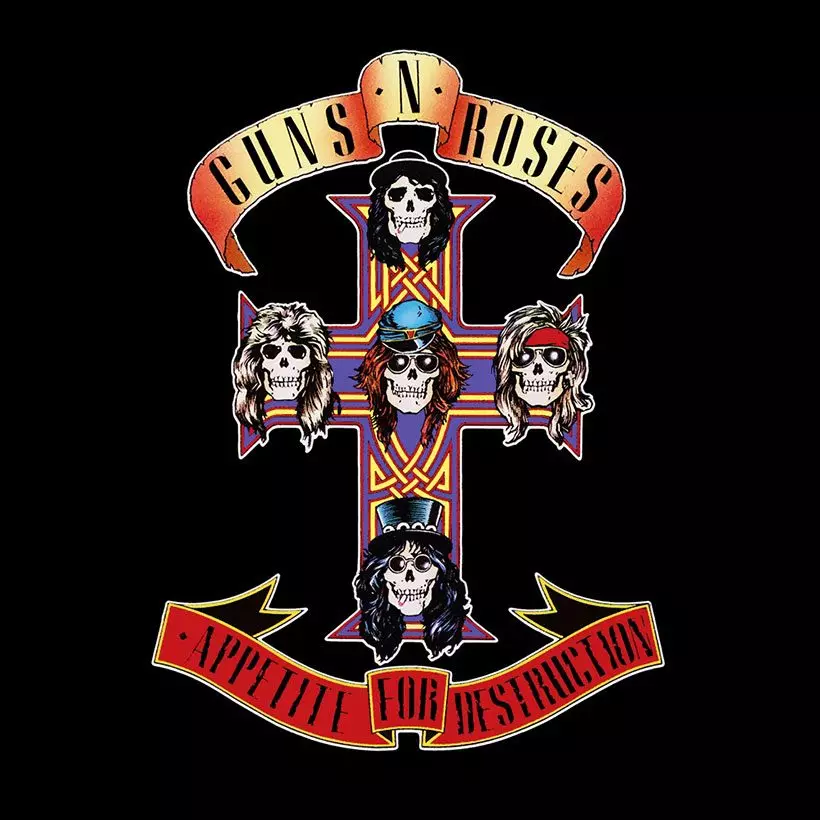 Guns N Roses Appetite for Destruction album cover web eyenziwe yalungiswa ngama-820