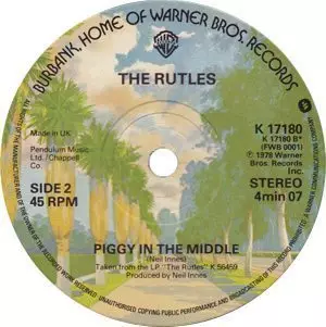 The Rutles Piggy In The Middle Single Label - 300
