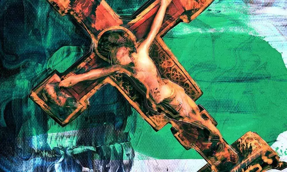 Bach St John Passion - صلیب پر مسیح کی نمایاں تصویر