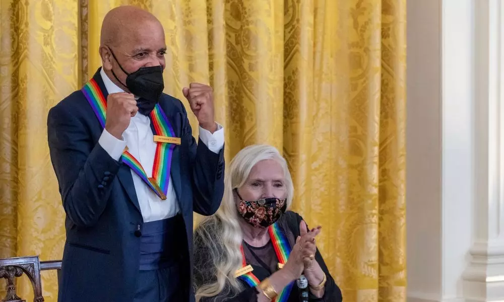 Berry Gordy en Joni Mitchell, Kennedy Center Honors - Foto: Tasos Katopodis/Getty Images