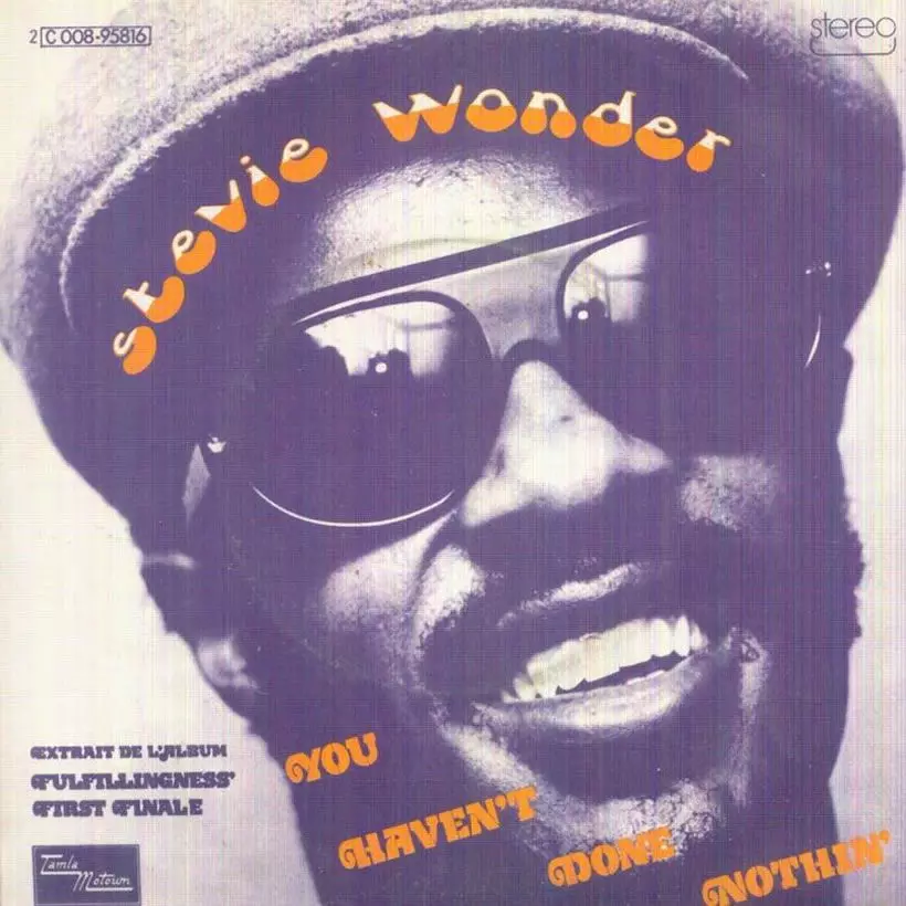 Stevie Wonder 'You Haven't Done Nothin'' artwork - Courtesy: UMG