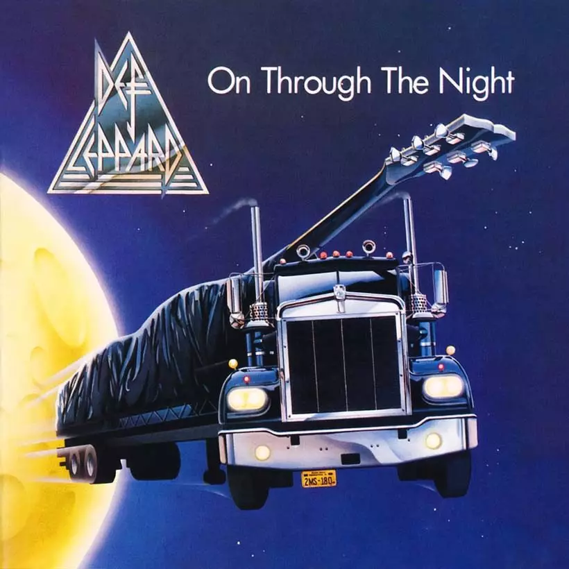 Webová stránka obalu alba Def Leppard On Through The Night optimalizovaná 820