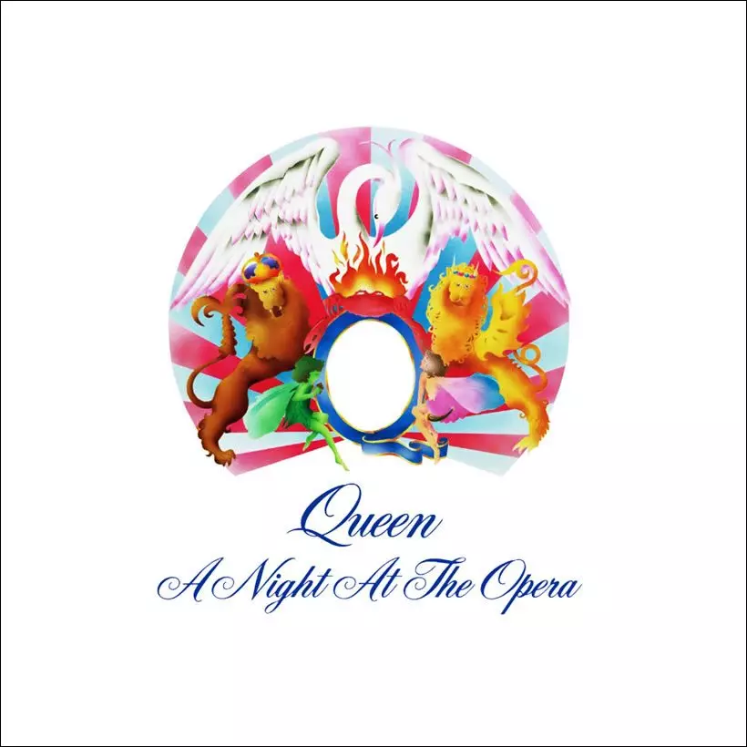 Обвивка на албумот Queen A Night At The Opera со гранична веб-оптимизирана 820