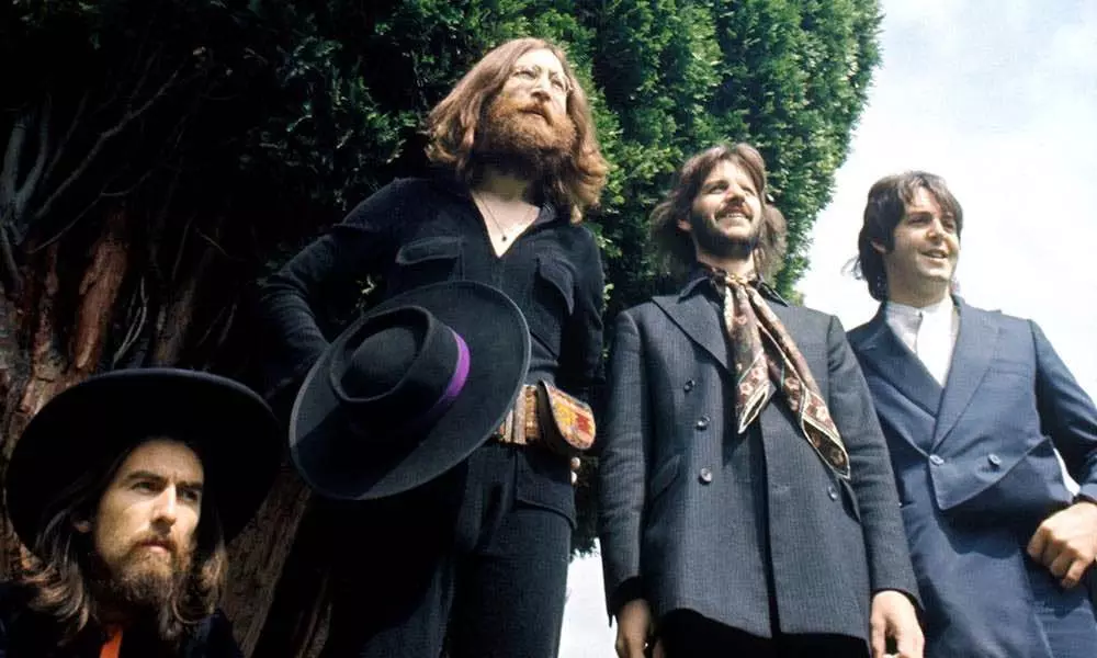 Foto de prensa de los Beatles Abbey Road