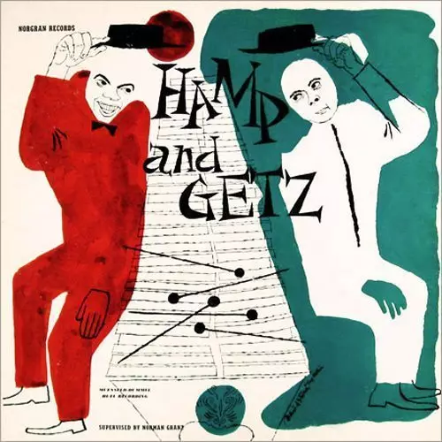 Hamp e Getz - Copertina di Lionel Hampton e Stan Getz