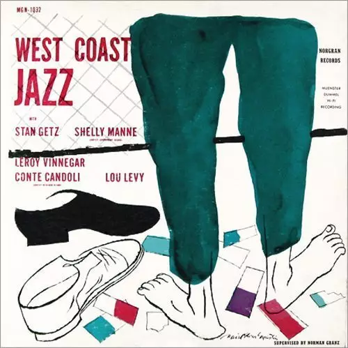 West Coast Jazz - copertina di Stan Getz