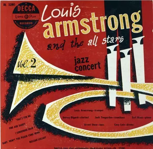 Jazz Concert Volume 2 - Louis Armstrong e la copertina di All Stars