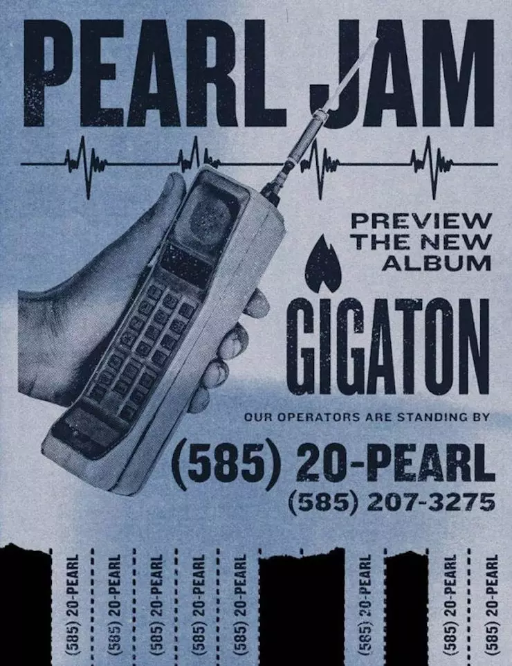 Телефонска линија на Pearl Jam Gigaton
