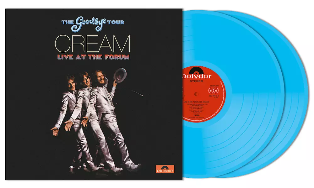 Creams 1968er 'Live At The Forum' Show für Blue Vinyl 2LP Edition