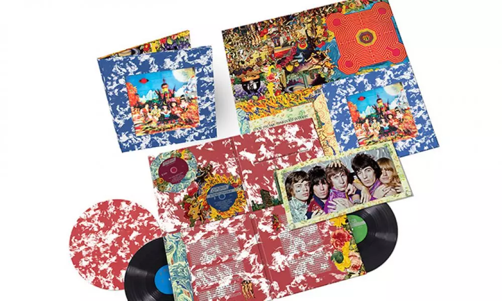 The Rolling Stones Deres Sataniske Majestæter anmoder om Vinyl Box Set Artwork With Slipmat