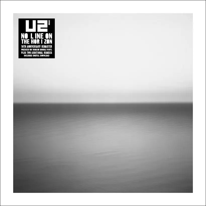 U2 No Line On The Horizon Black Vinyl Stickered 2019 meno kūriniai