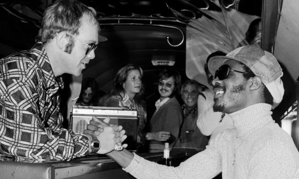 Elton John, Stevie Wonder – Foto: Bob Gruen