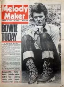 Обкладинка Melody Maker 1970-х Девіда Боуї