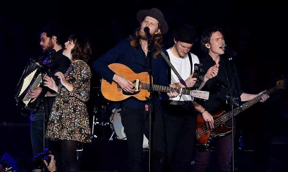 Foto de The Lumineers de Kevin Winter e Getty Images para KROQ