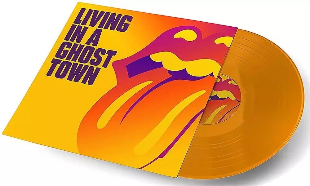 Rolling Stones Ghost Town oranje vinyl