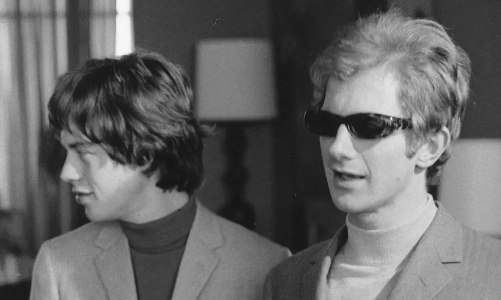 Andrew Loog Oldham agus Mick Jagger