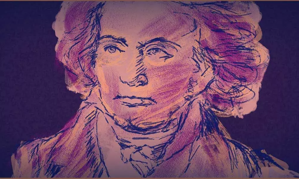 Beethoven Eroica Symphony - esillä kuva Beethovenista