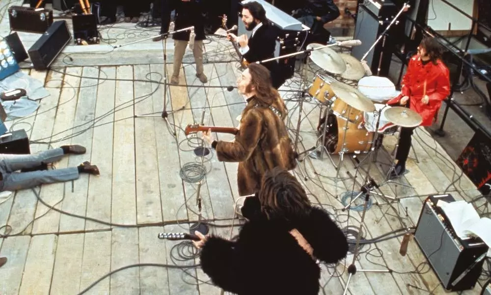 Beatles на даху Apple Corps