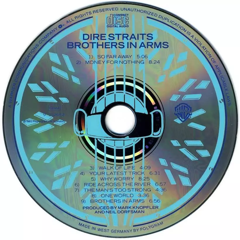 آثار هنری Dire Straits 'Brothers In Arms' - با حسن نیت: UMG