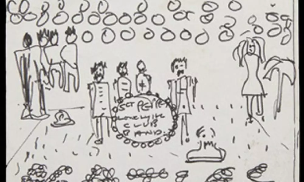 John Lennon Sgt Pepper Sketch