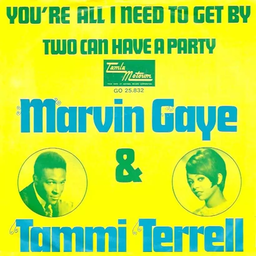 マーヴィン・ゲイとタミー・テレルの「You're All I Need To Get By」アートワーク - 提供: UMG