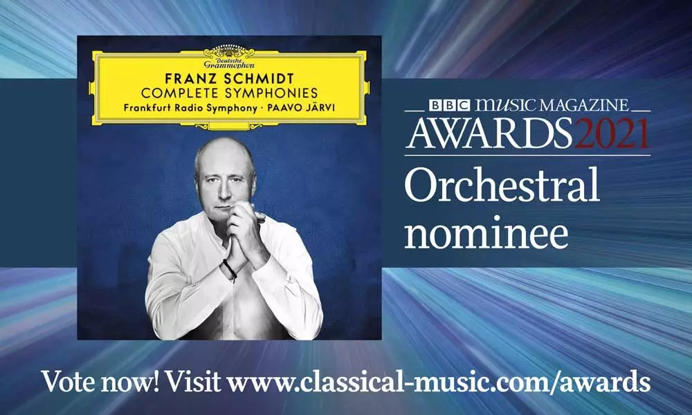 Paavo Jarvi Frank Schmidt Symphonies cover - BBC Music Magazine Awards