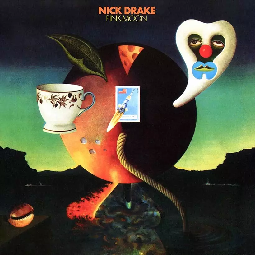 Nick Drake Pink Moon အယ်လ်ဘမ်အဖုံးကို ဝဘ်တွင် ပြုပြင်ထားသည့် ၈၂၀