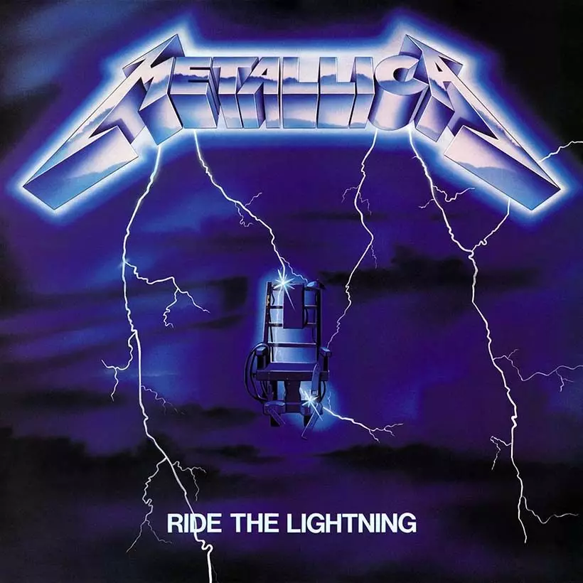 Metallica Ride The Lightning Album Cover webụ kachasị 820