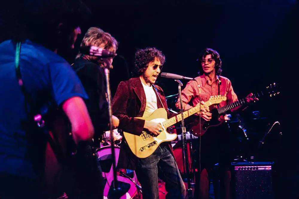 The Band in Bob Dylan, fotografiral Ernst Haas, z dovoljenjem Iconoclasta