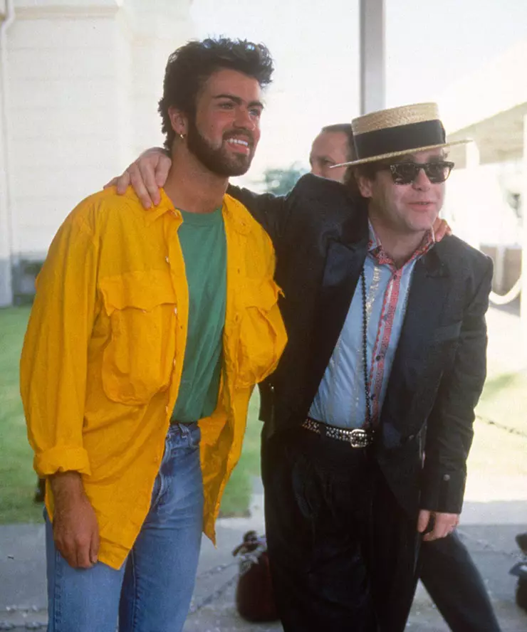 George Michael en Elton John by Live Aid