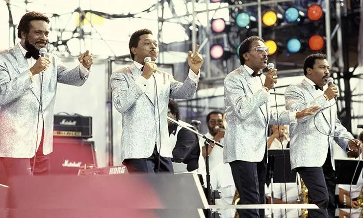 The Four Tops by Live Aid