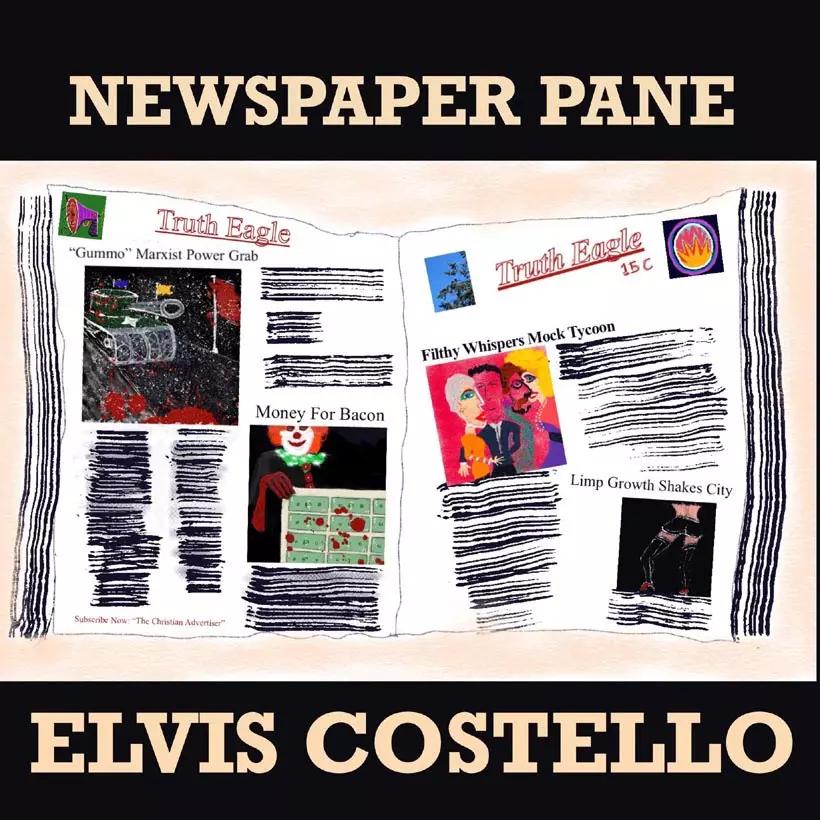 ฟังซิงเกิ้ลใหม่ของ Elvis Costello, Newspaper Pane