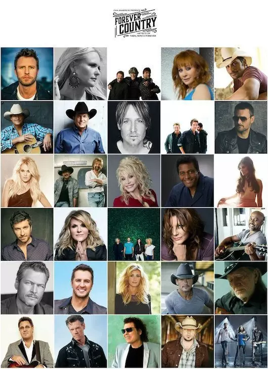 30 estrelas de Nashville são 'Forever Country' - uDiscover