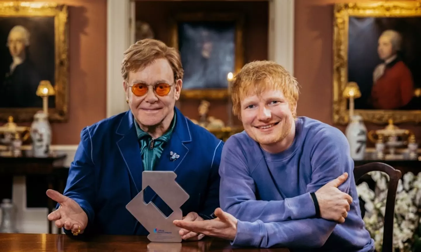 Le vacanze arrivano in anticipo per Ed & Elton con il numero 1 nel Regno Unito per "Buon Natale"