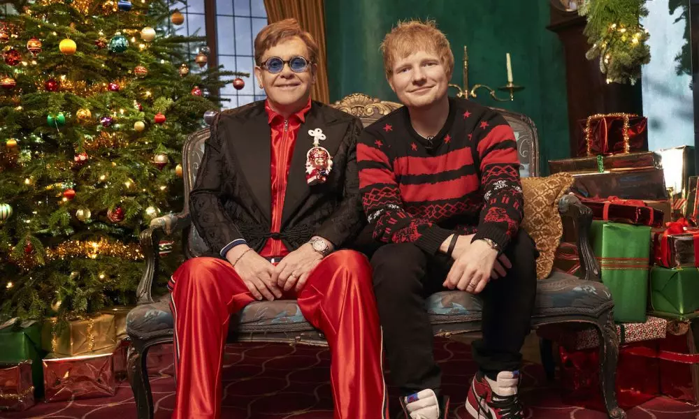 Elton John 和 Ed Sheeran 照片：庇护/大西洋