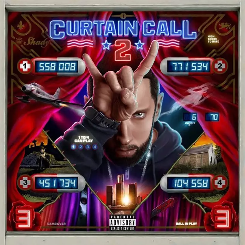 Eminem 'Curtain Call' - Grianghraf: Shady Records/Taifid Siamsaíochta Tar éis/Idirscóip