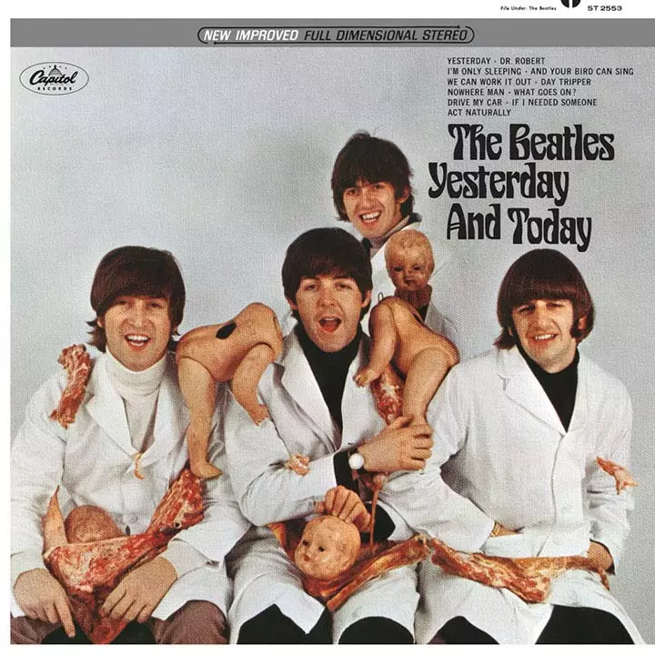Beatles кеше және бүгін альбом мұқабасы