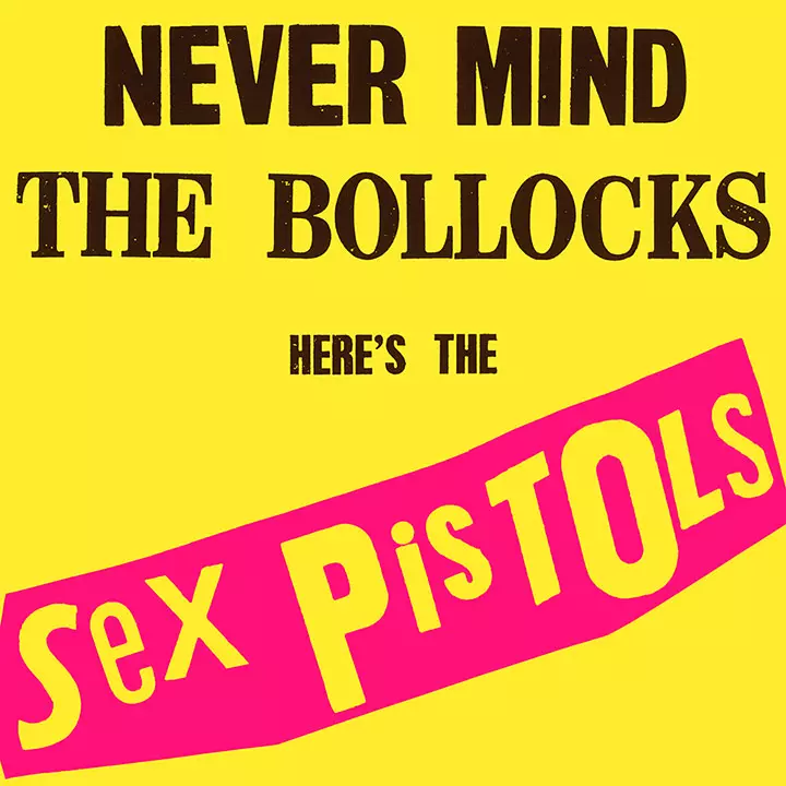 Sex Pistols Never Mind The Bollocks Obal albumu